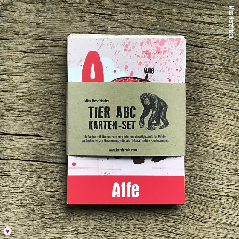 Tier ABC Karten-Set